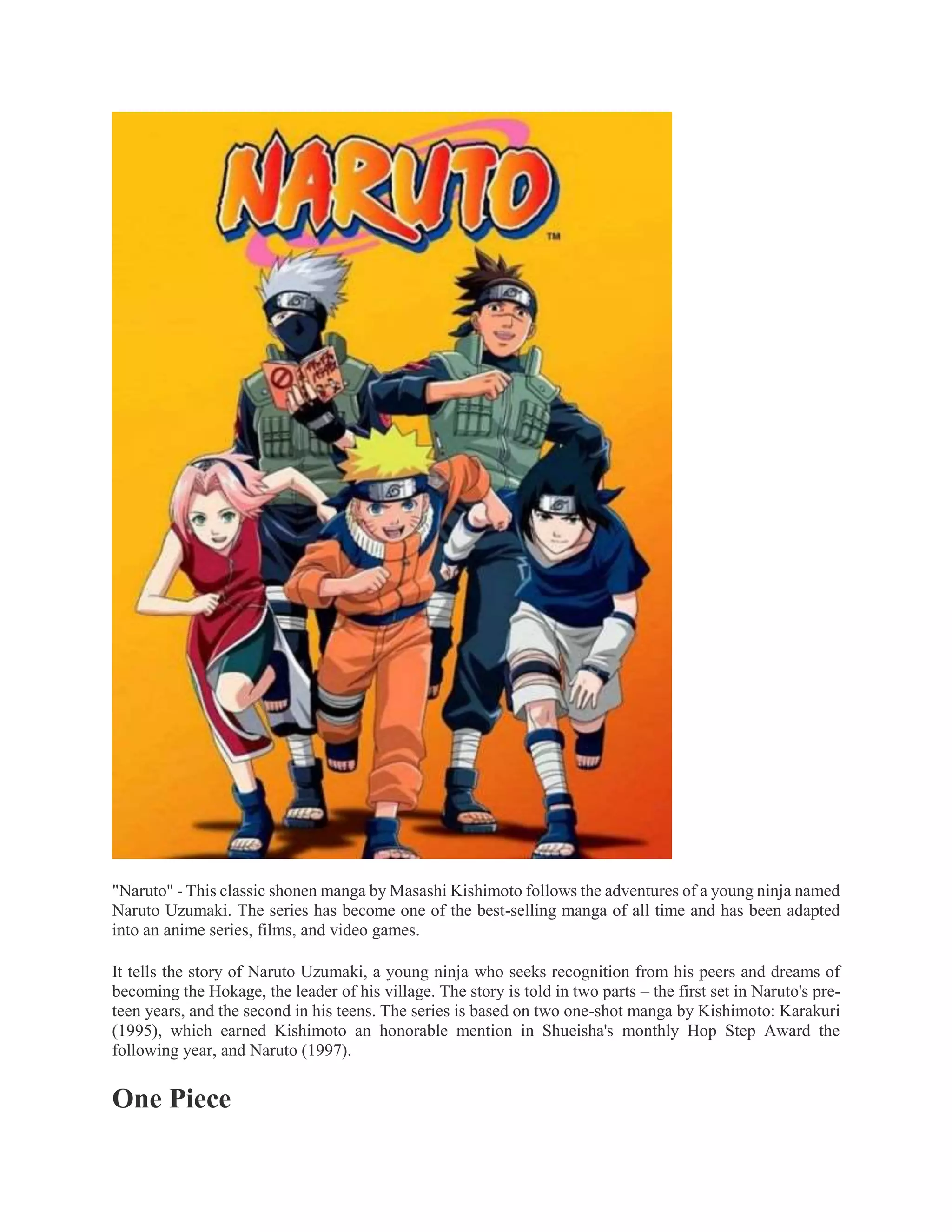 Top Best Manga of All Time | DOCX