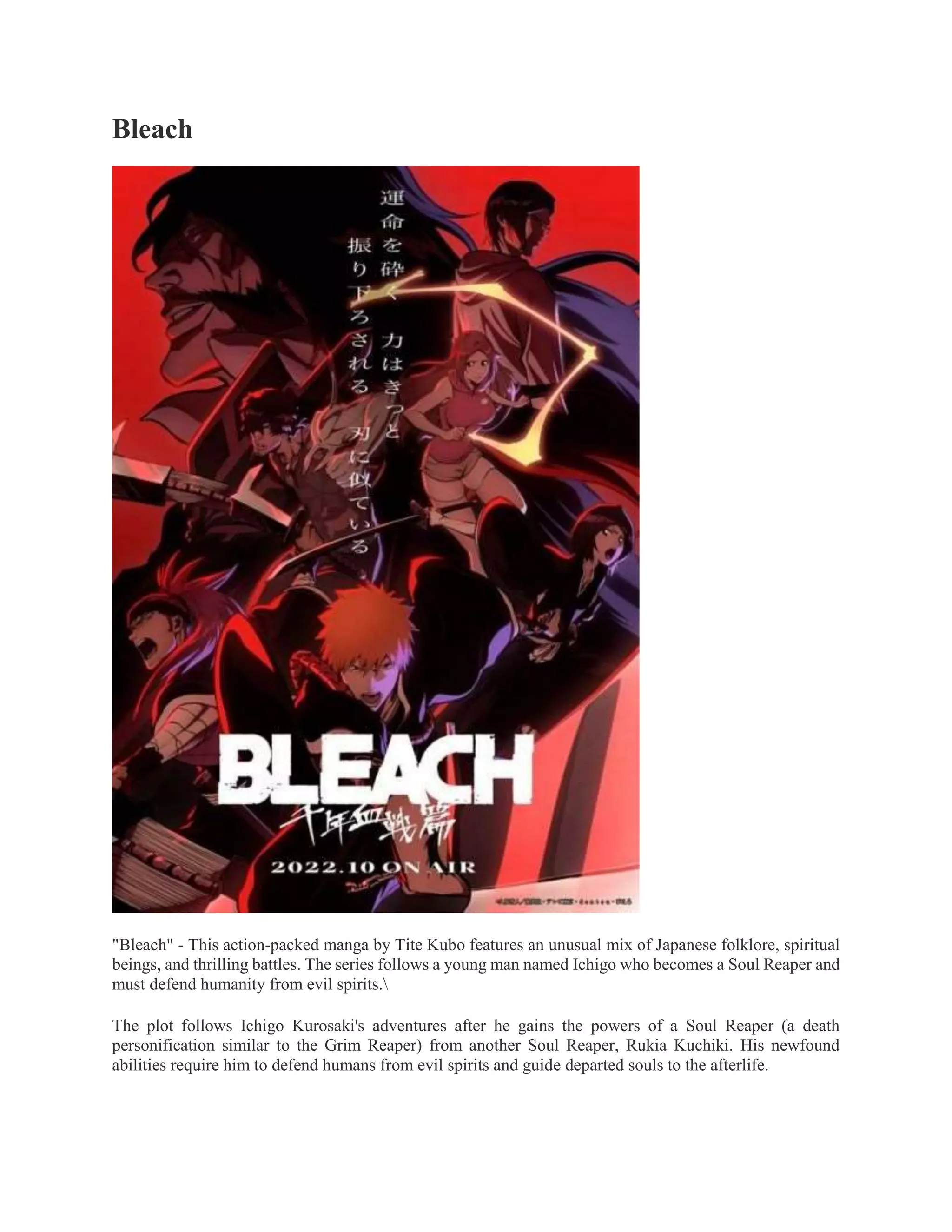 Top Best Manga of All Time | DOCX