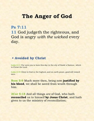 The Anger of God | PDF