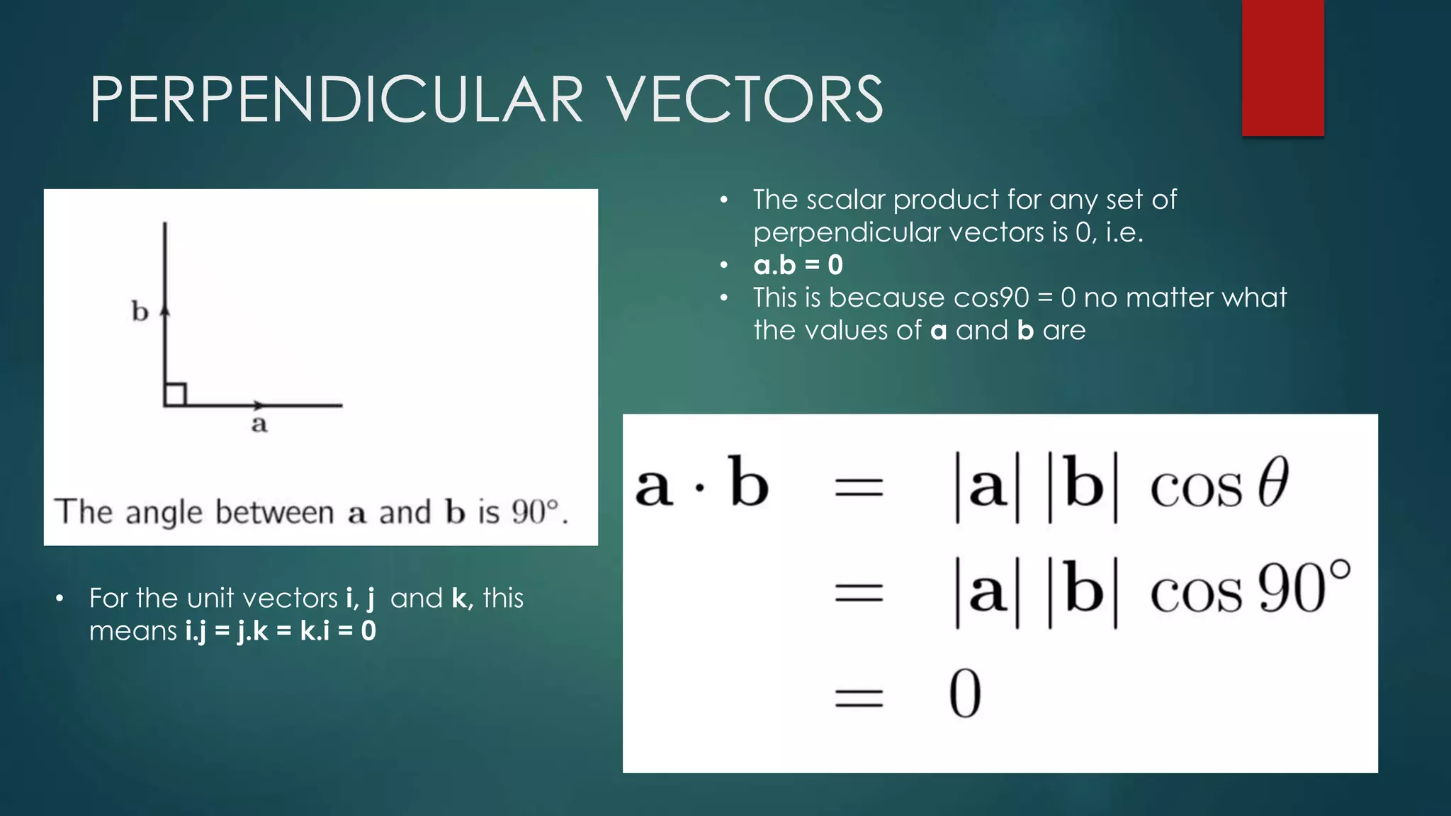 The angle between two vectors | PPTX