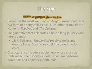 The Anglo-Saxon Age and Beowulf | PPTX