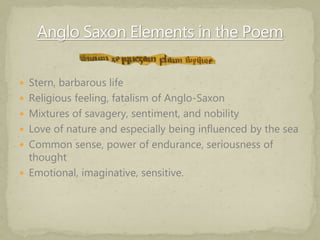 The Anglo-Saxon Age and Beowulf | PPTX