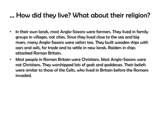The anglo saxons | PPTX