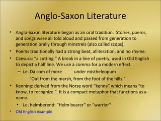 The anglo saxon age | PPT