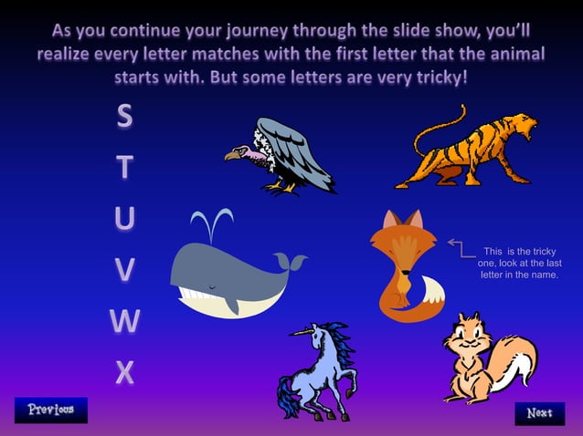 The Animal Alphabet | PPTX