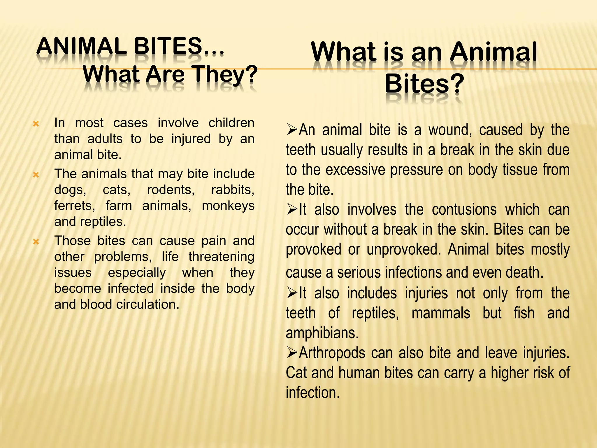 THE ANIMAL BITES AND WOUNDS | PDF