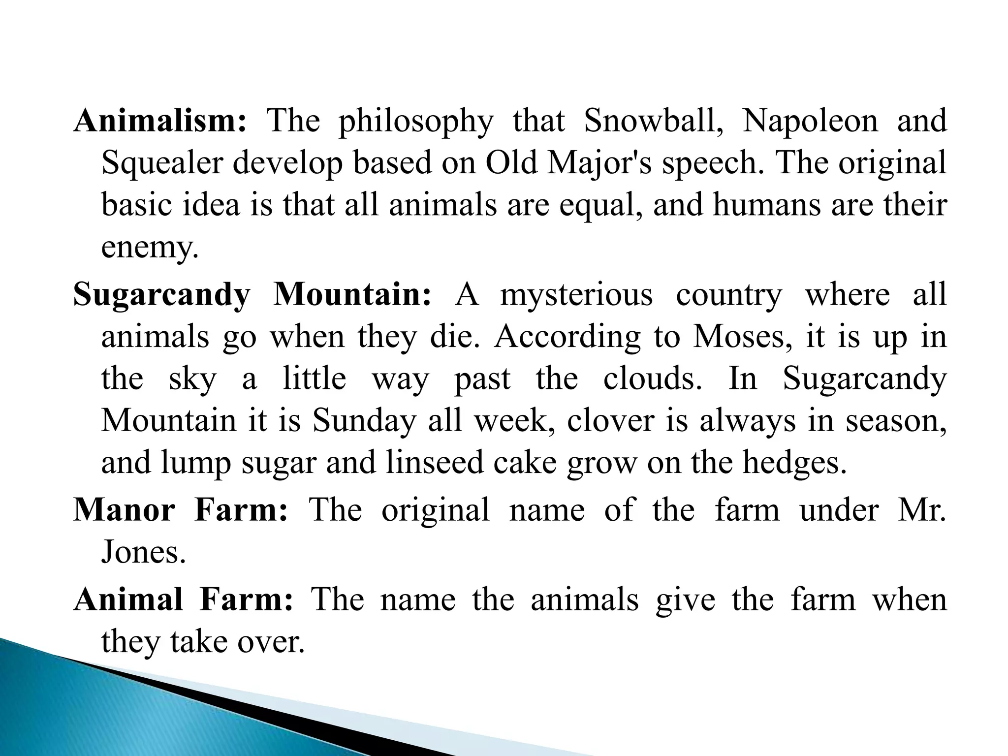 The animal farm | PPTX