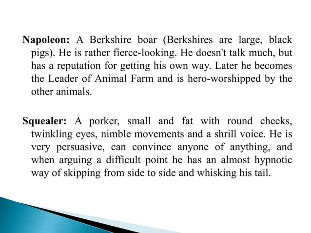 The animal farm | PPTX