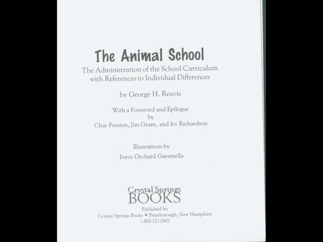 The Animal School | PPTX