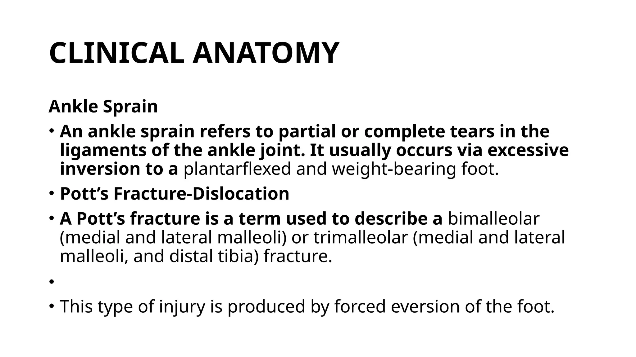 the ankle joint.pptx bpt first anatomy chapter | PPTX