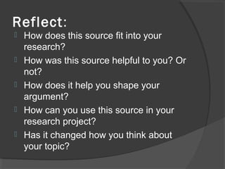 Annotated Bibliography from Owl Purdue | PPT