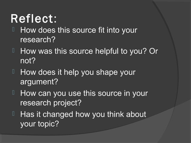 Annotated Bibliography from Owl Purdue | PPT