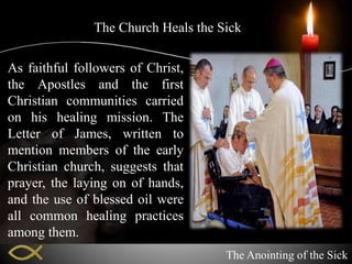 The anointing of the sick report | PPTX