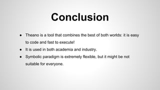 Theano tutorial | PPTX