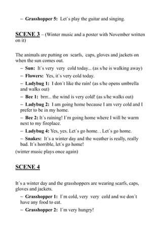 The ant and the grasshopper 4ºb | PDF