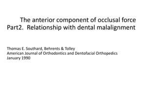 The Anterior component of occlusal force.pptx | Dental Health ...