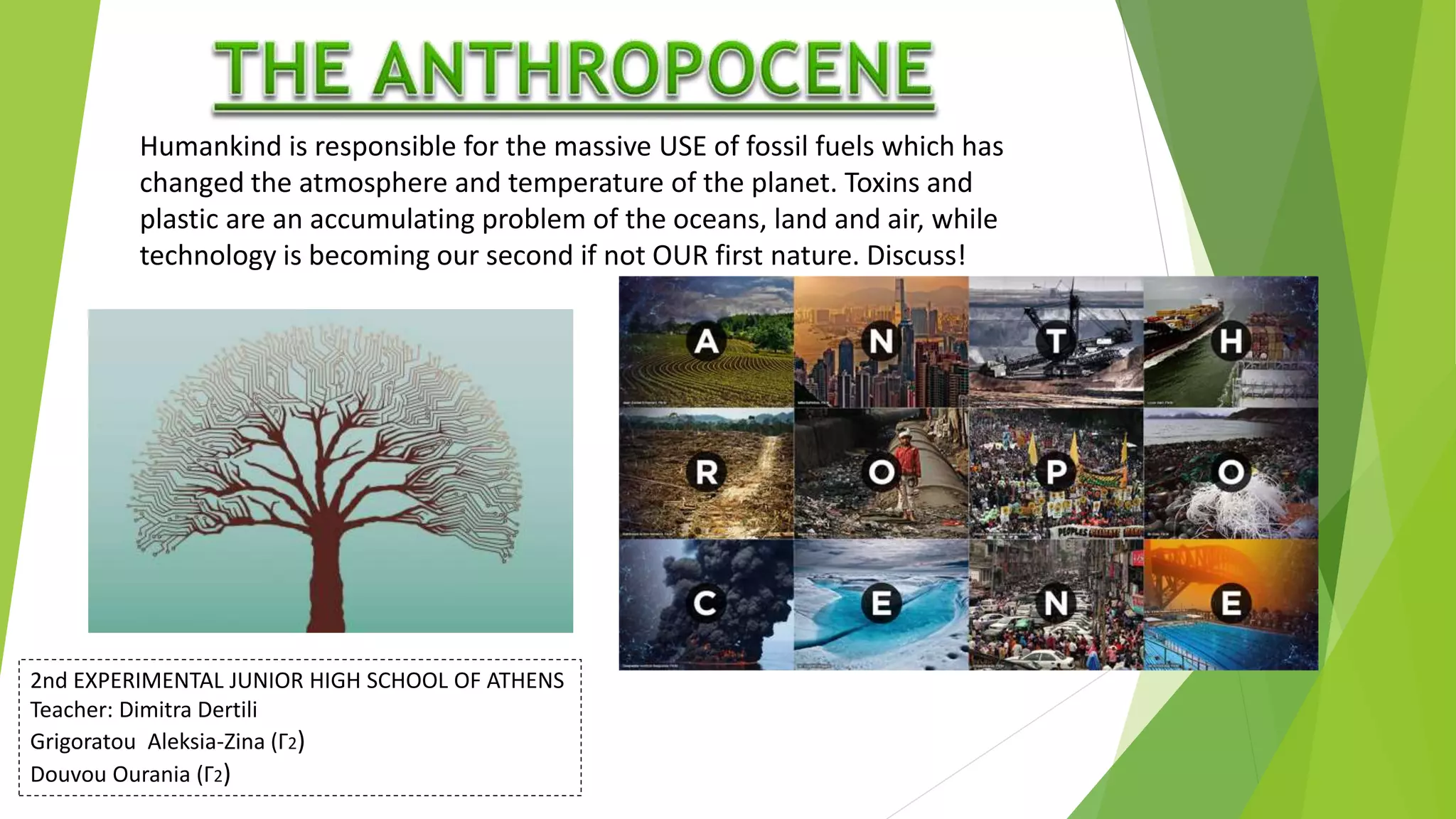 The anthropocene | PPTX