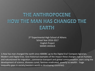 The anthropocene by MANIS VASSILIS | PPT