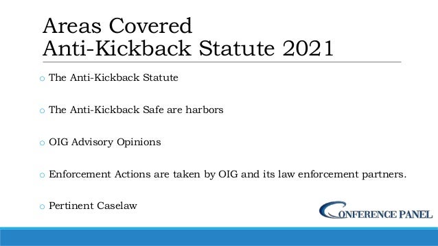 The Anti-Kickback Statute: 2021 – Year in Review | PDF