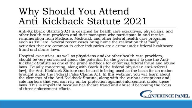 The Anti-Kickback Statute: 2021 – Year in Review | PDF