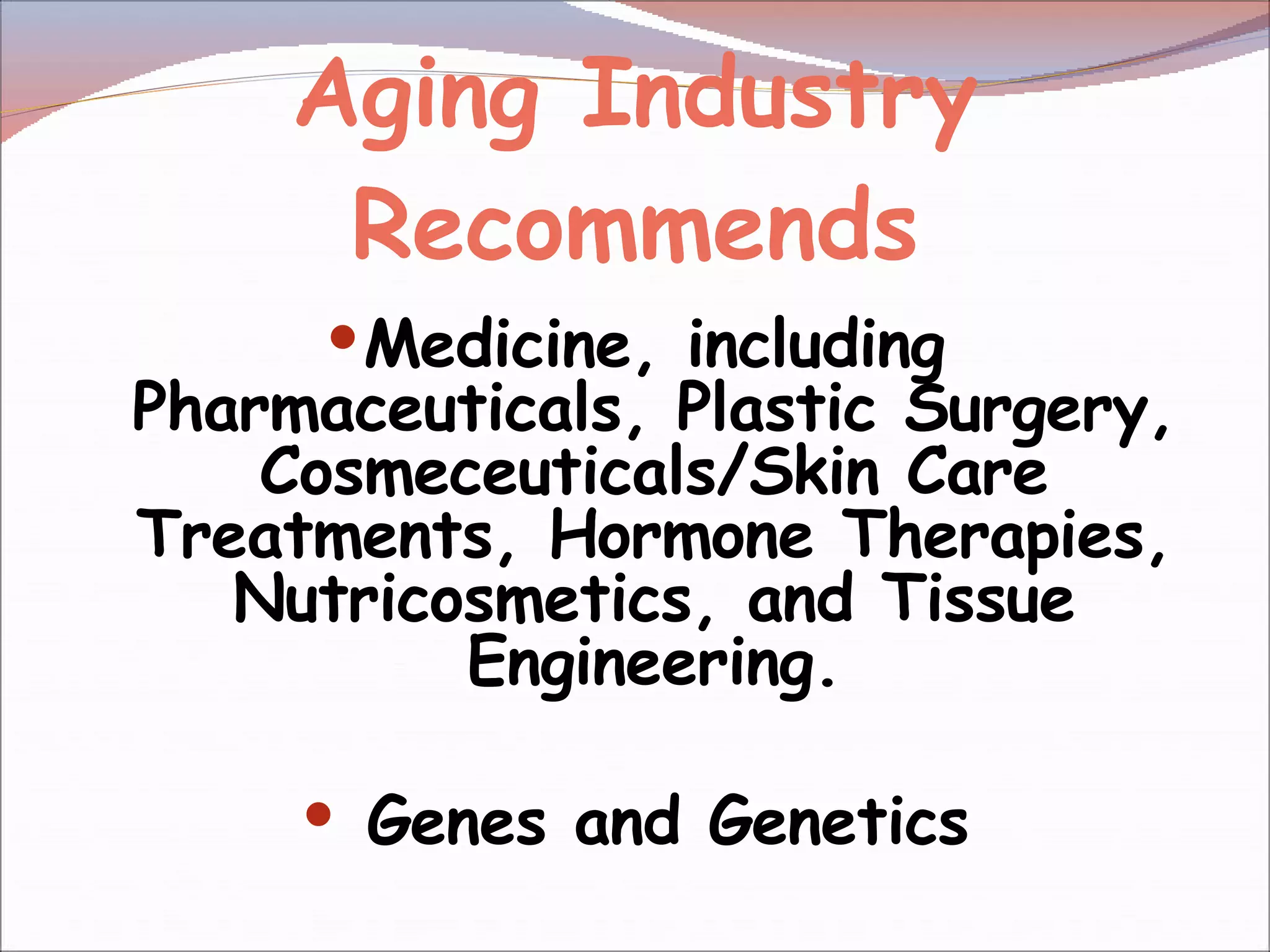 Anti Aging Technology | PPT