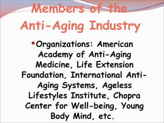 Anti Aging Technology | PPT