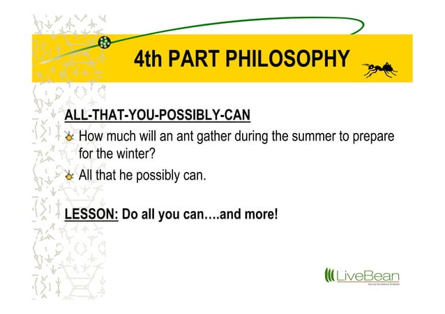 The ant philosophy | PPT