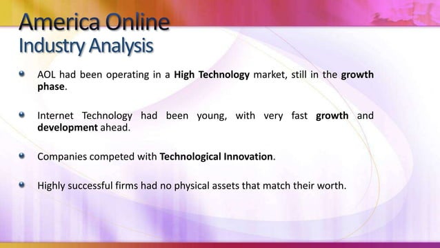 AOL Time Warner Merger Case Study | PPTX | Internet | Computing