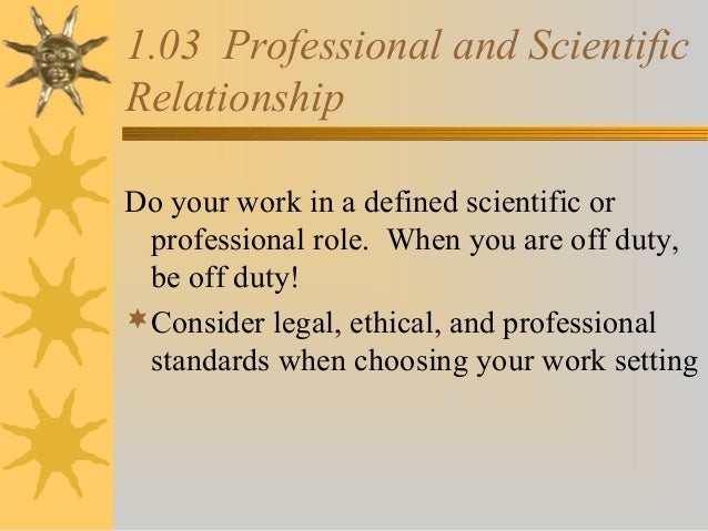 The apa ethics code general standards 1 27