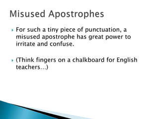 The apostrophe | PPTX