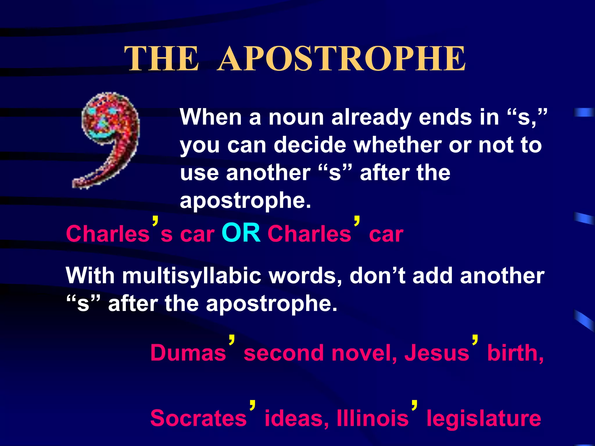The apostrophe | PPT