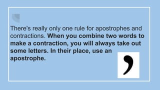 The apostrophe | PPTX