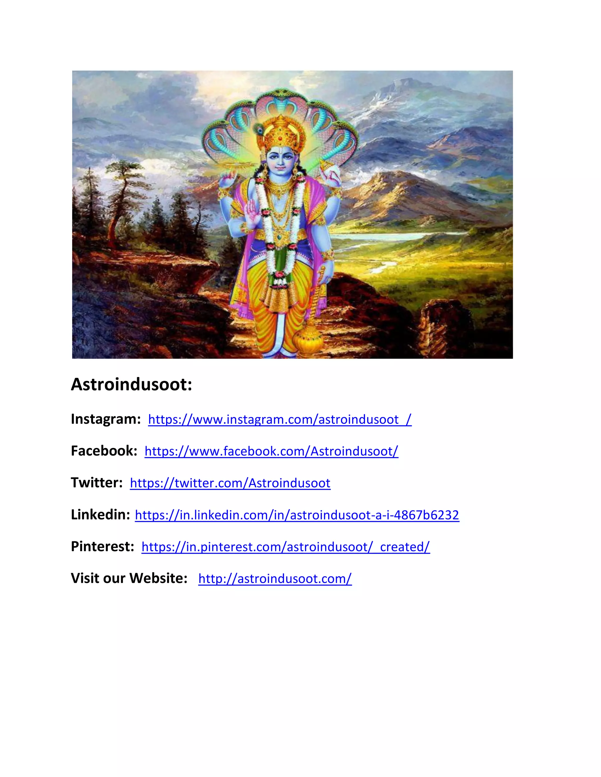 THE APPEARANCE OF LORD VISHNU AND ITS SYMBOLISM. | PDF