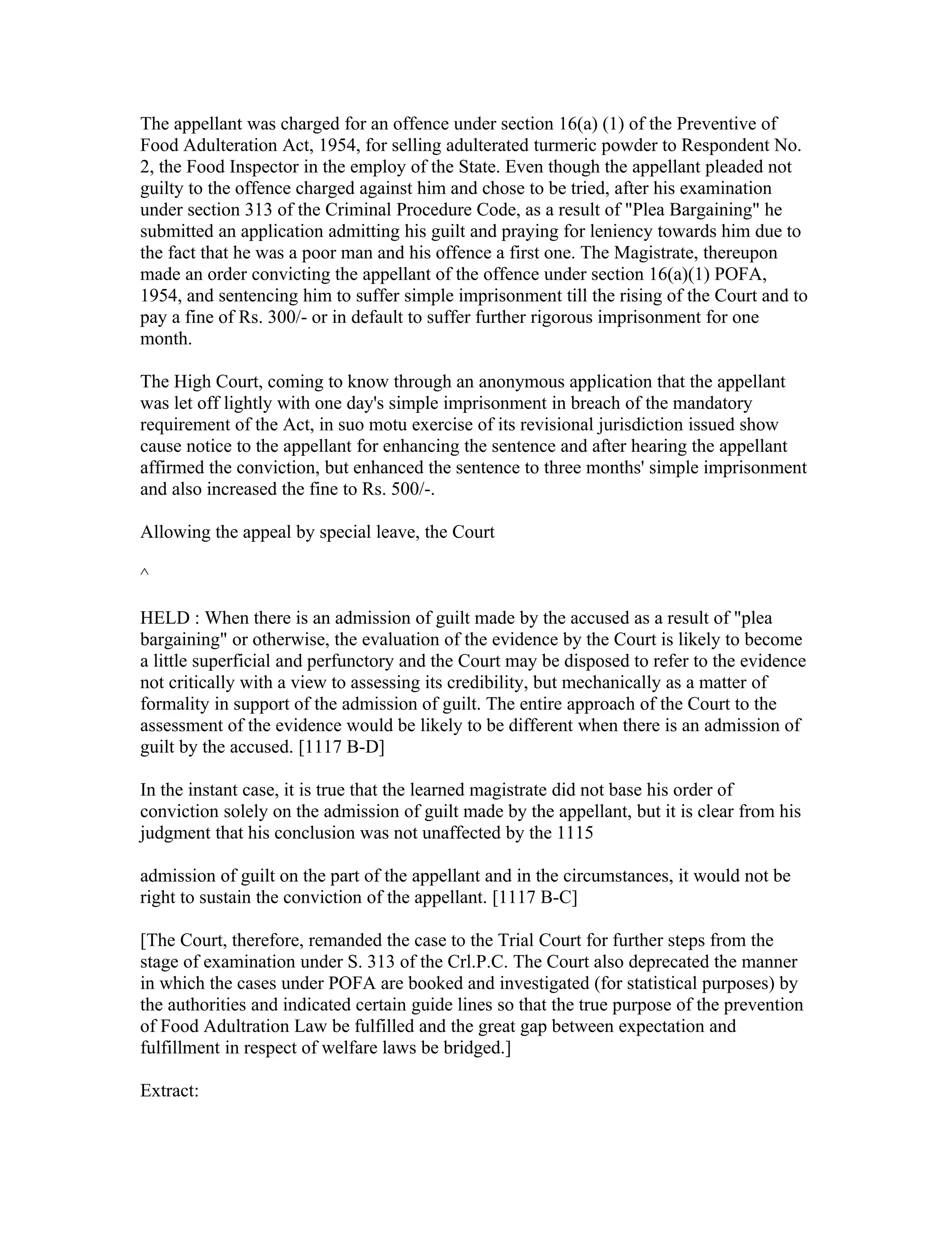 The Appellant Was Charged For An Offence Under Section 16 | DOC