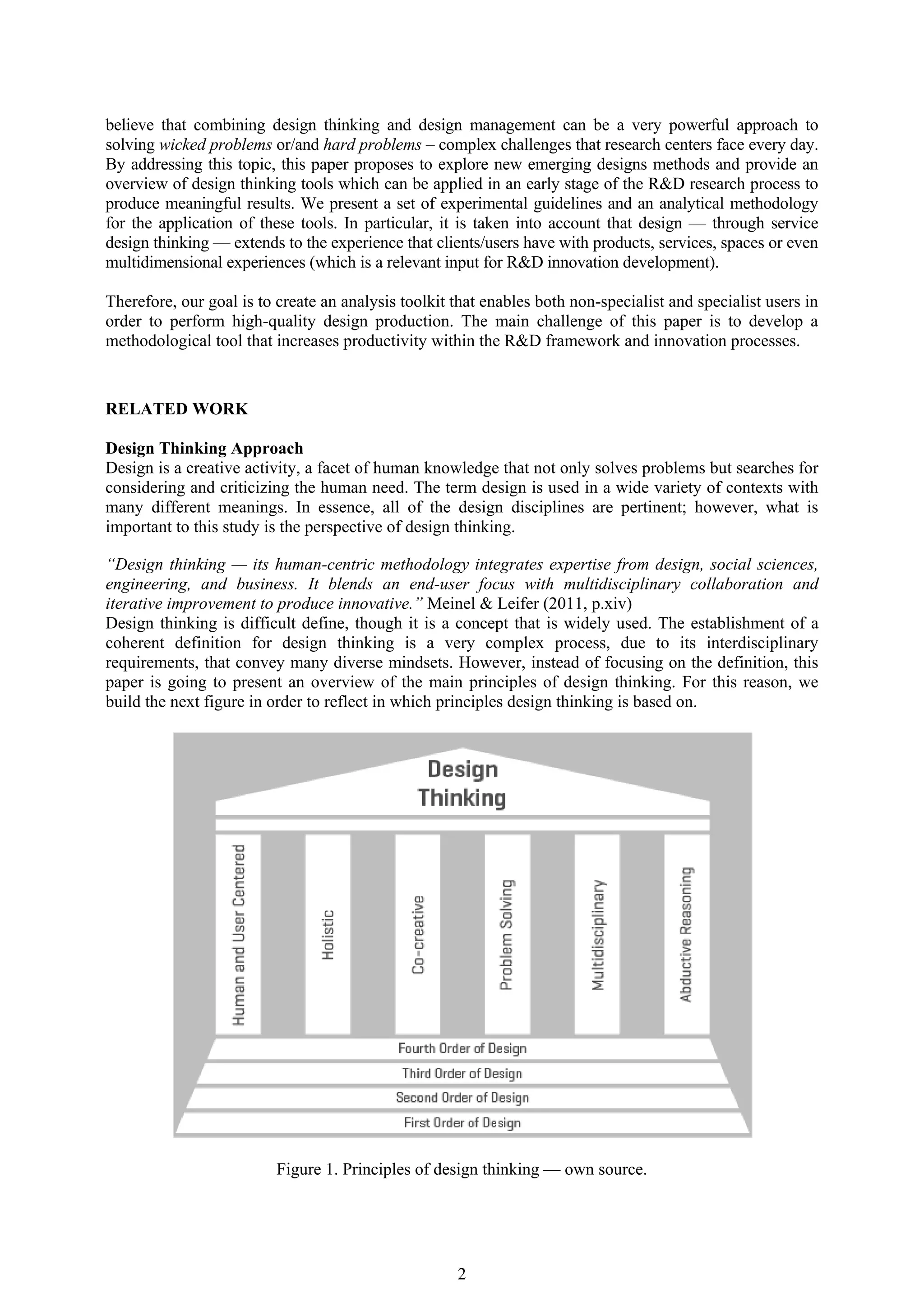 The application of design thinking methodology on research practices a ...