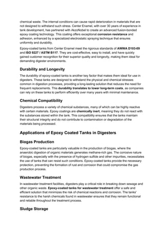 The Application of Epoxy Coated Tanks in Digesters_ Optimizing ...