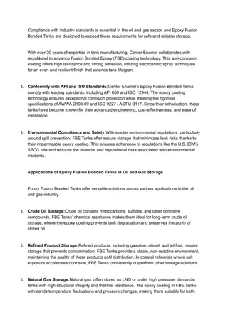 The Application of Epoxy Fusion Bonded Tanks in Oil and Gas Storage.docx
