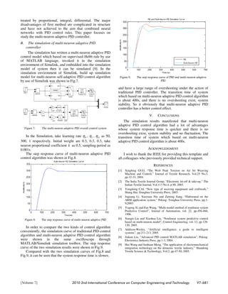 The application of fuzzy pid and multi-neuron adaptive pid control algorithm in the control of ...