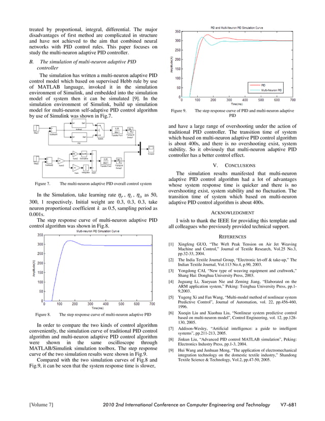 The Application Of Fuzzy Pid And Multi Neuron Adaptive Pid Control Algorithm In The Control Of
