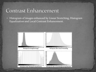 The application of image enhancement in color and grayscale images | PPTX