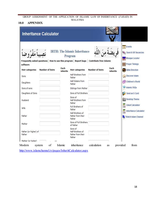 Islamic law of inheritance (faraid) in malaysia | DOCX | Islam | Religion & Spirituality