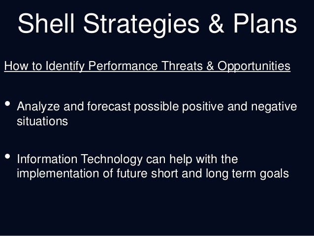 The Application of Shell Scenario Planning