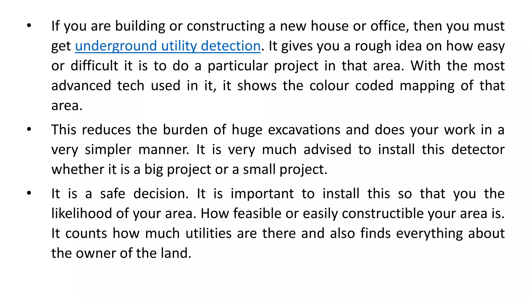 The Application Of Underground Utility Mapping | PPT