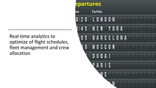 The Applications of Big Data Analytics in the Airlines Industry | PPT