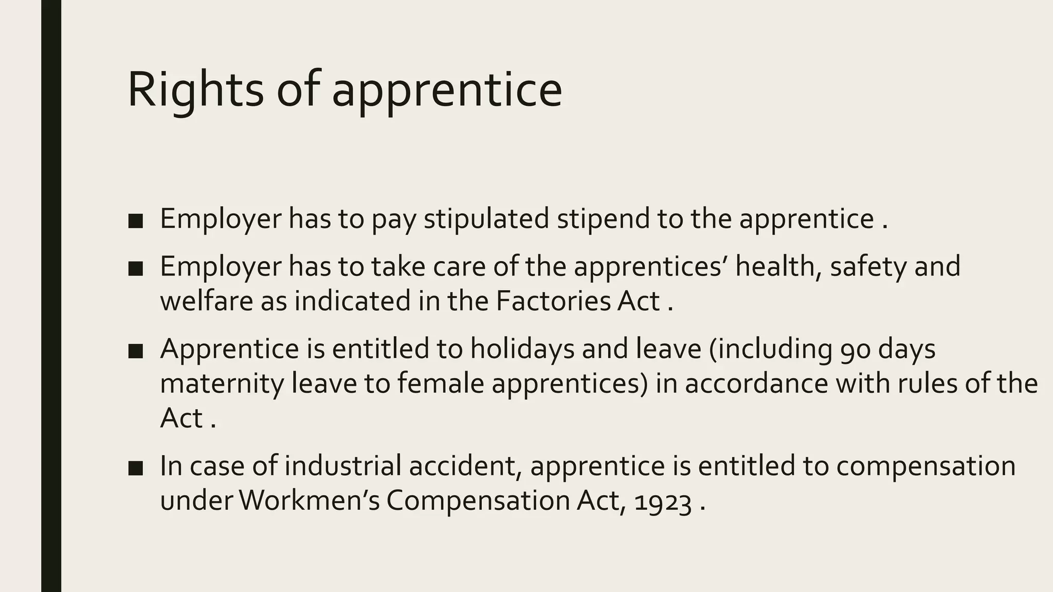 The apprentices act | PPTX