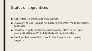 The apprentices act | PPTX