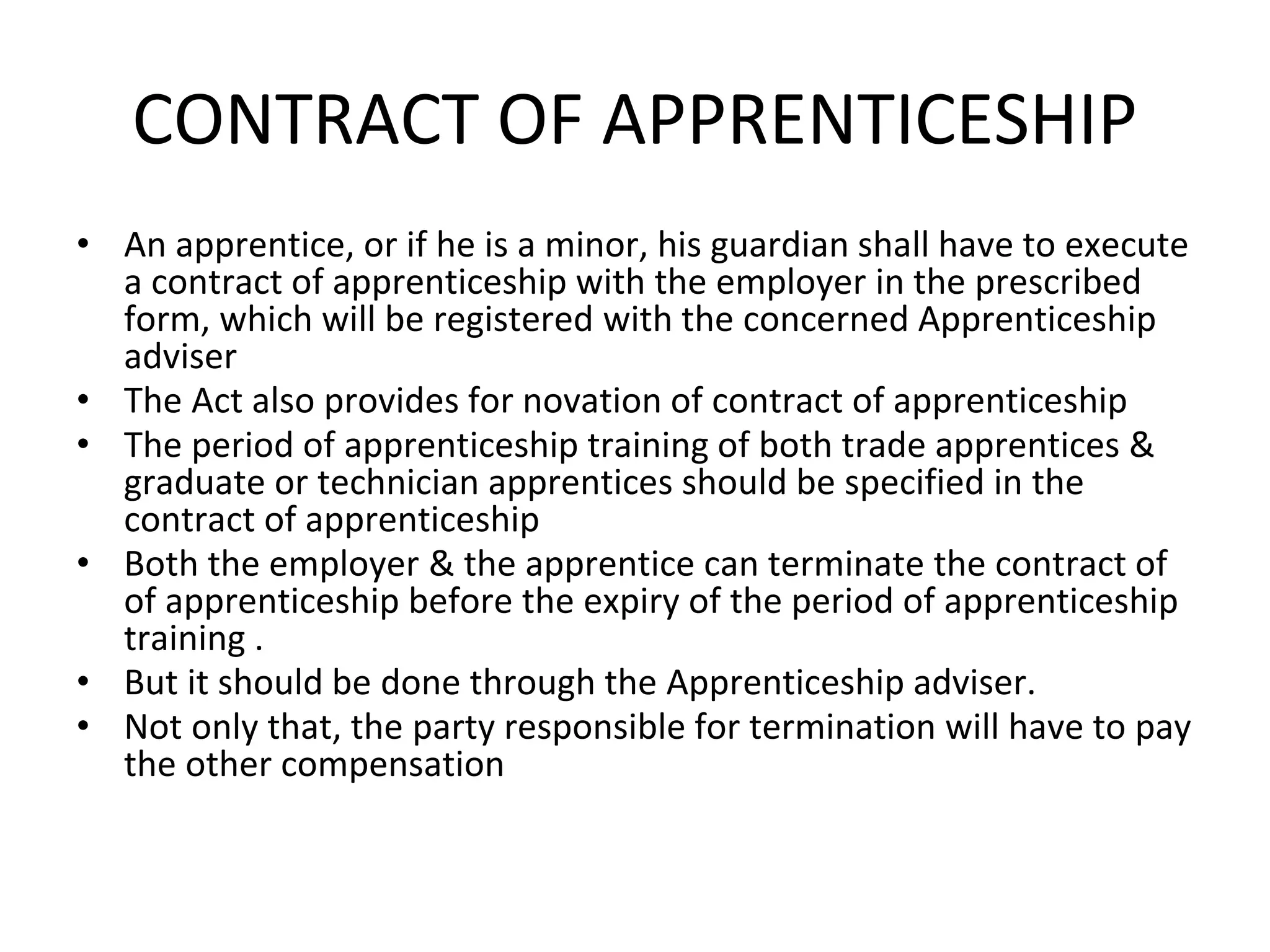 the apprentices act, 1961 | PPTX