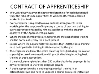 the apprentices act, 1961 | PPTX