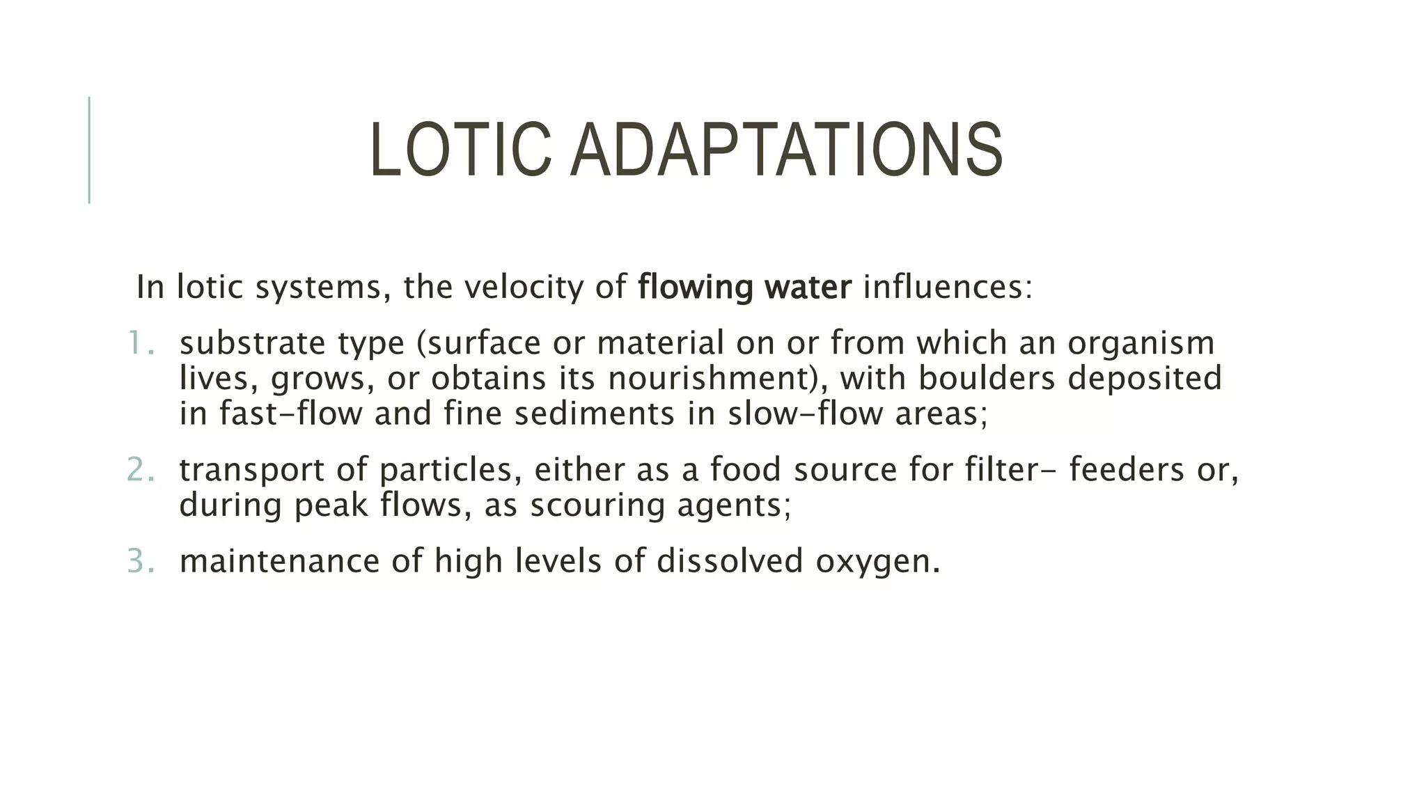 The Aquatic Environment 10.4 Entomology | PPTX