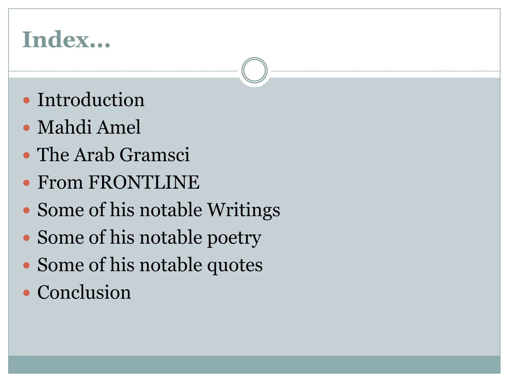 The arab gramsci (Mahdi Amel) | PPTX | Islam | Religion & Spirituality